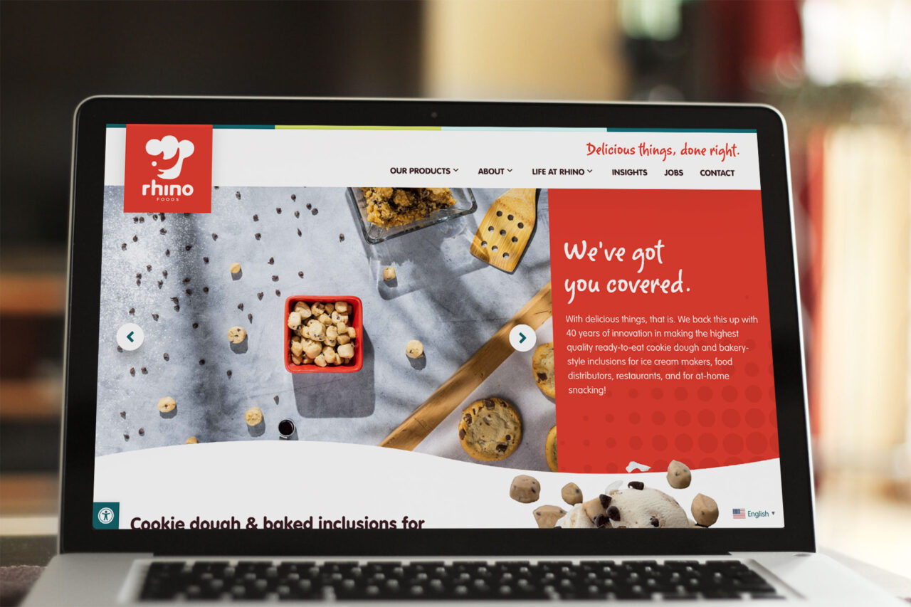 New website for Rhino Foods | Stride Creative Group