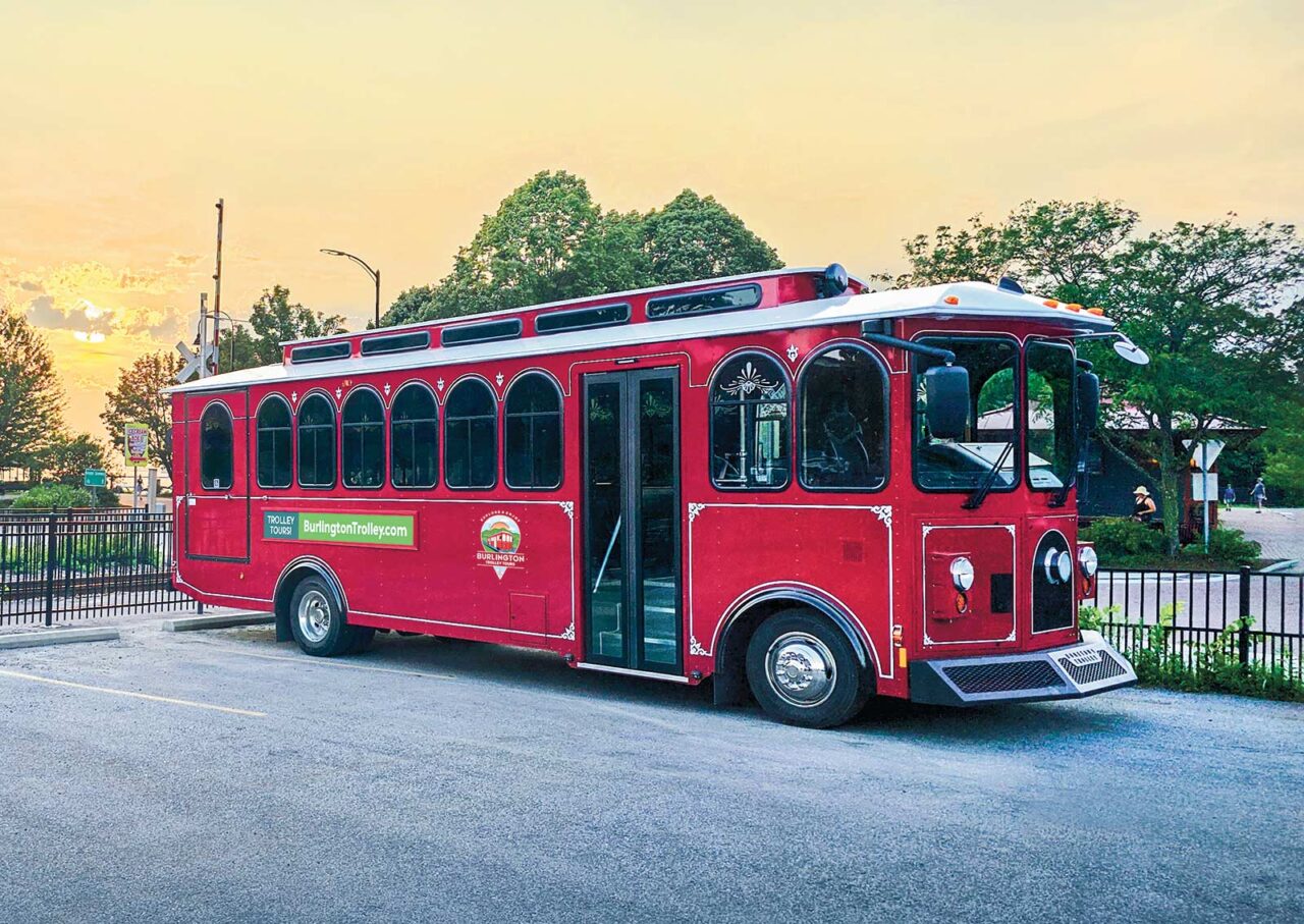Burlington Trolley Tours vehicle graphics | Stride Creative Group