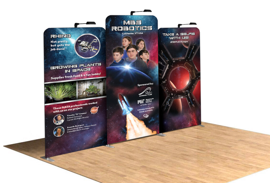 Hayward Tyler robotics competition booth display design