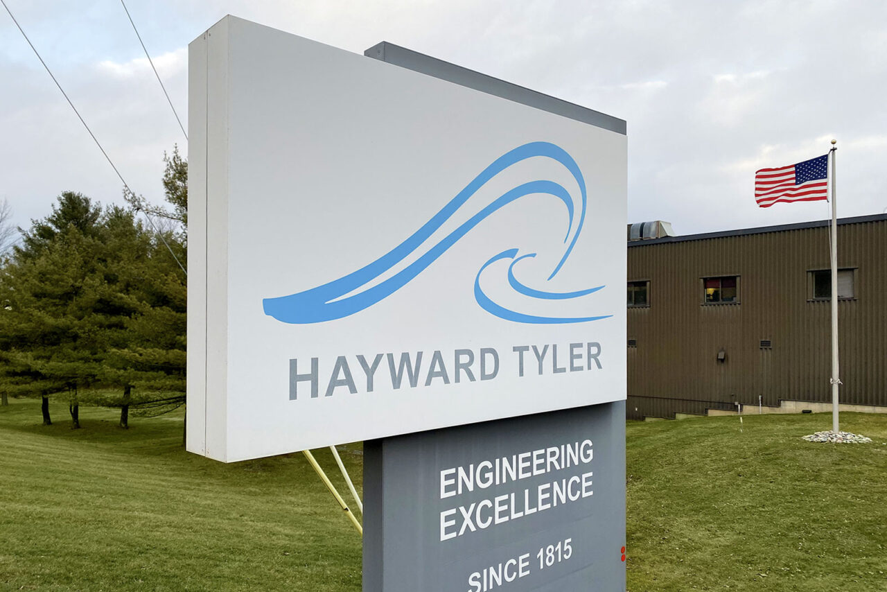 Hayward Tyler exterior sign design in Vermont